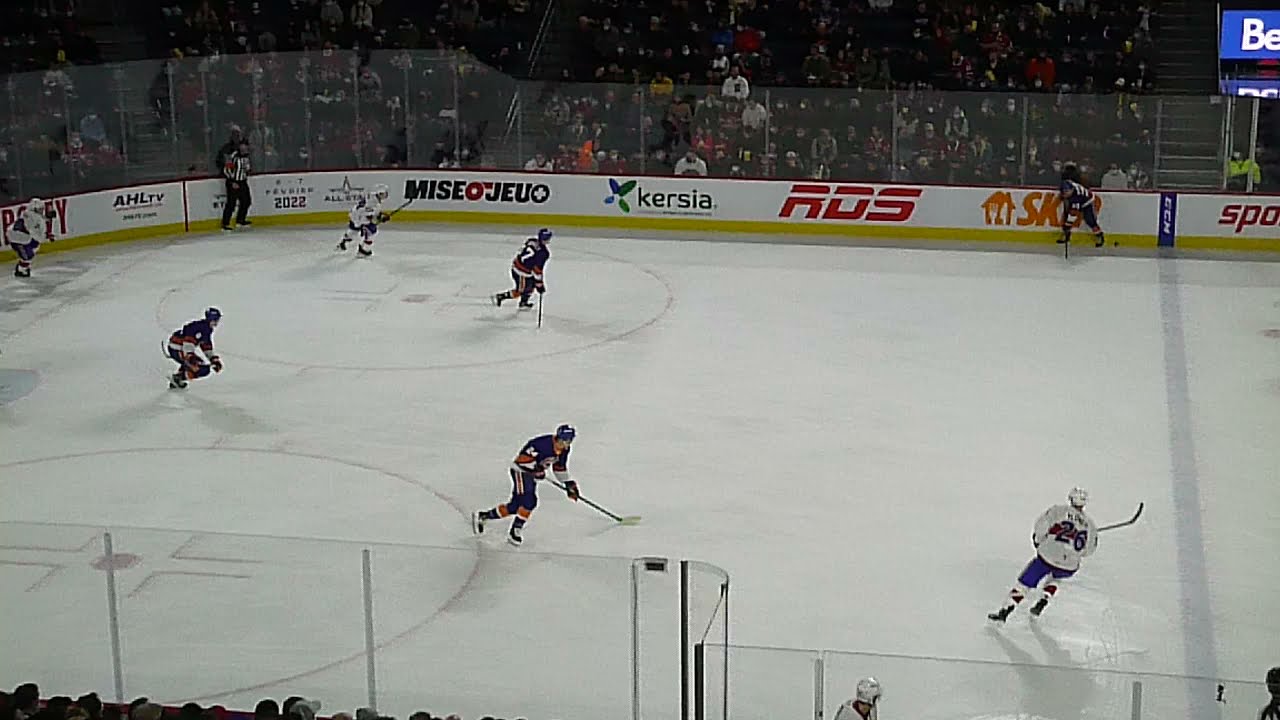 Danick Martel of the Laval Rocket scores on a breakaway vs. the ...