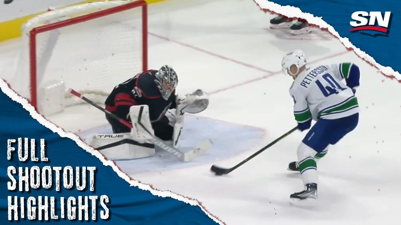 Vancouver Canucks at Carolina Hurricanes | FULL Shootout Highlights ...