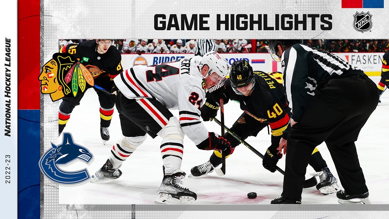 Blackhawks @ Canucks 1/24 | NHL Highlights 2022 - Love NHL