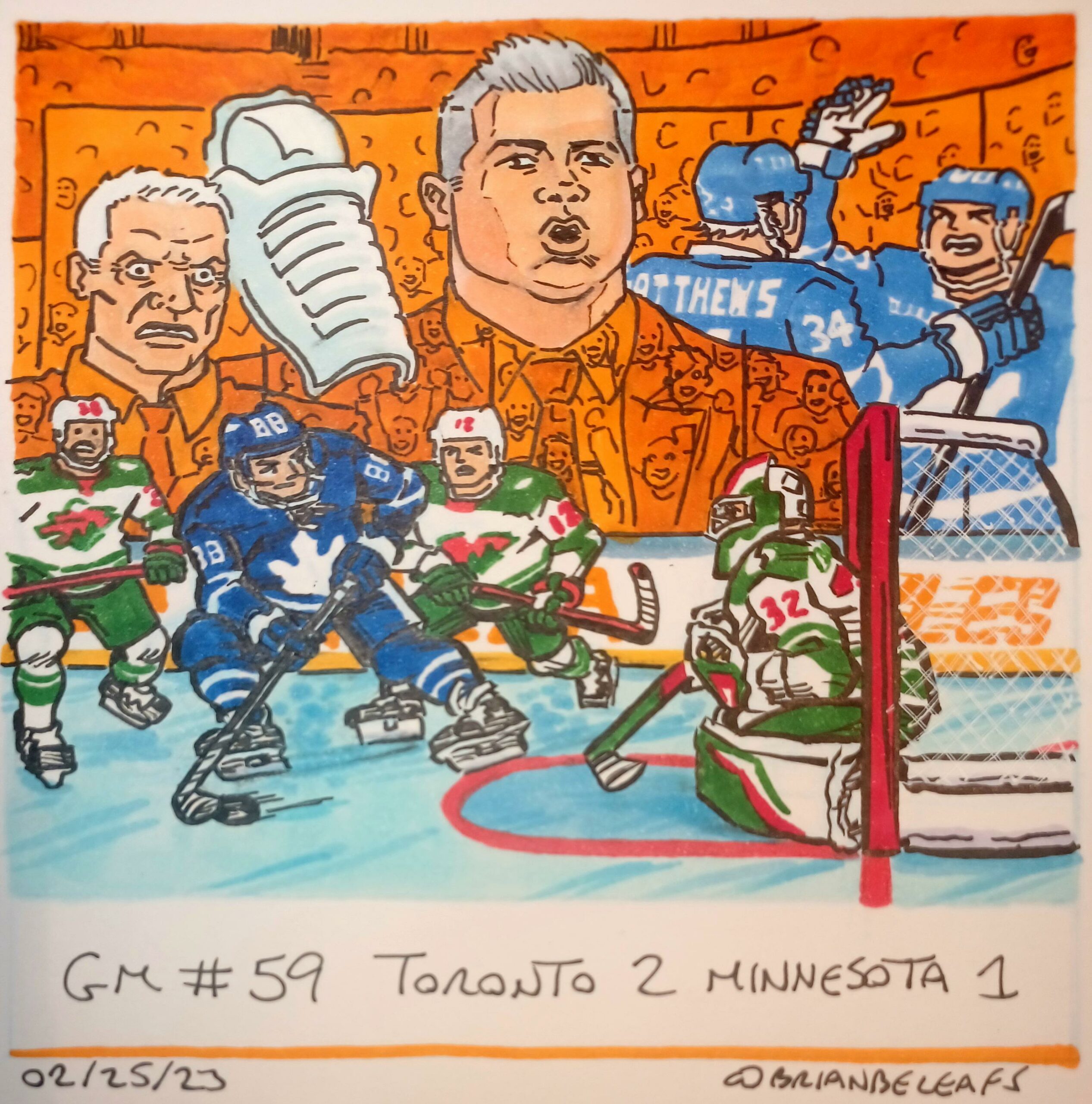 Game #59. Toronto 2 Minnesota 1 - Love NHL