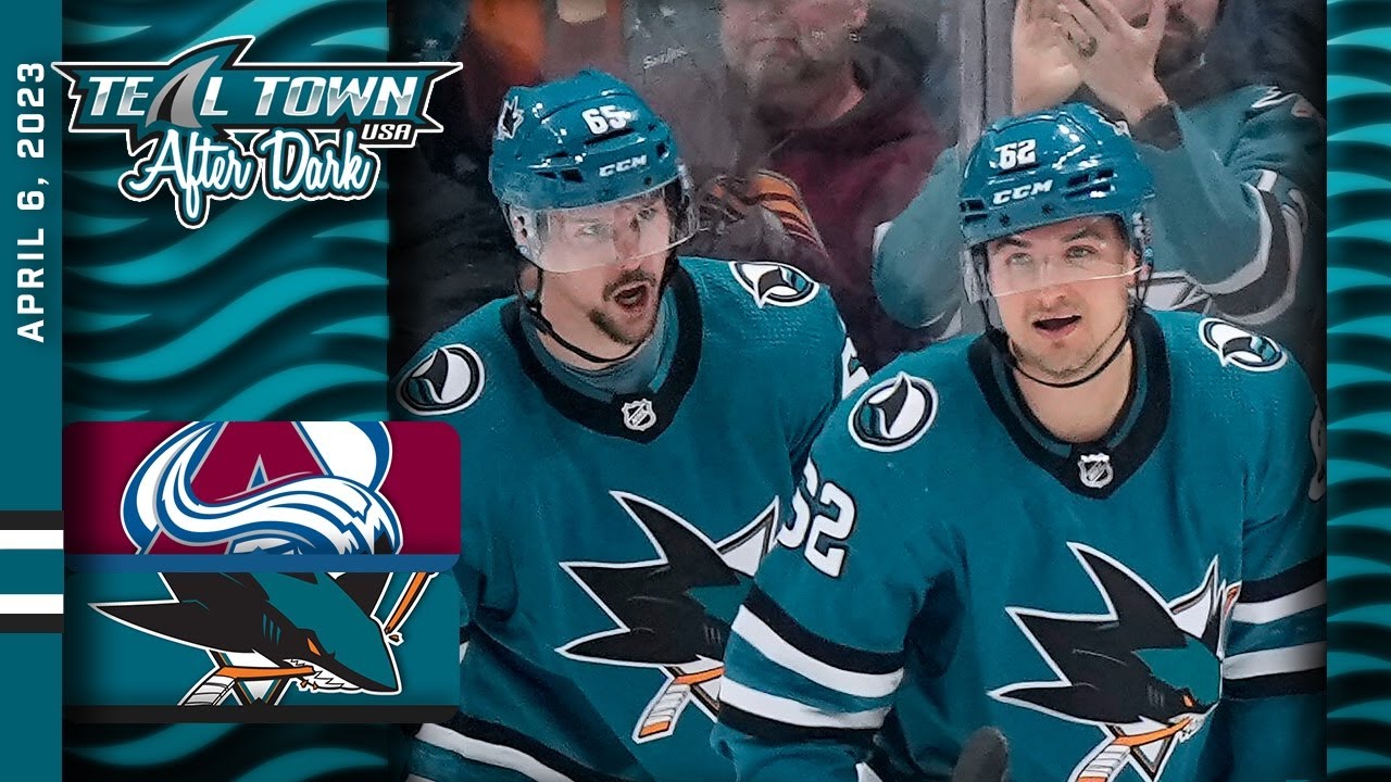 San Jose Sharks vs Colorado Avalanche - 4/6/2023 - Teal Town USA After ...