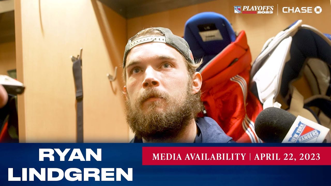 New York Rangers: Ryan Lindgren Pregame Media Availability | Apr. 22 ...