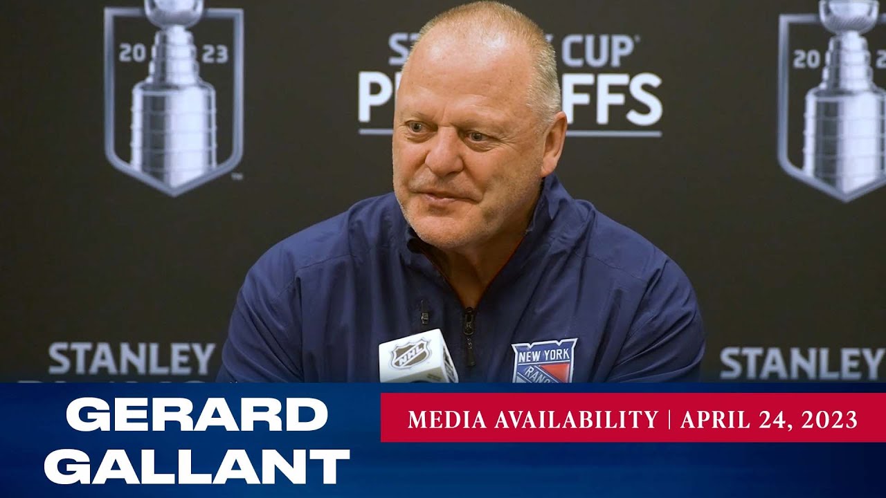 New York Rangers: Gerard Gallant Pregame Media Availability | Apr. 24 ...