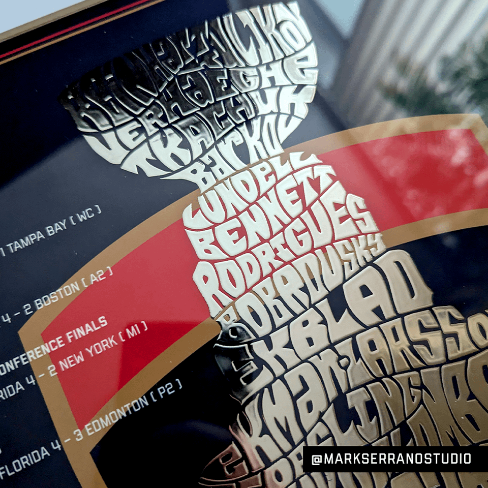 Just wanted to share this lettering art I created for the Panthers - it ...