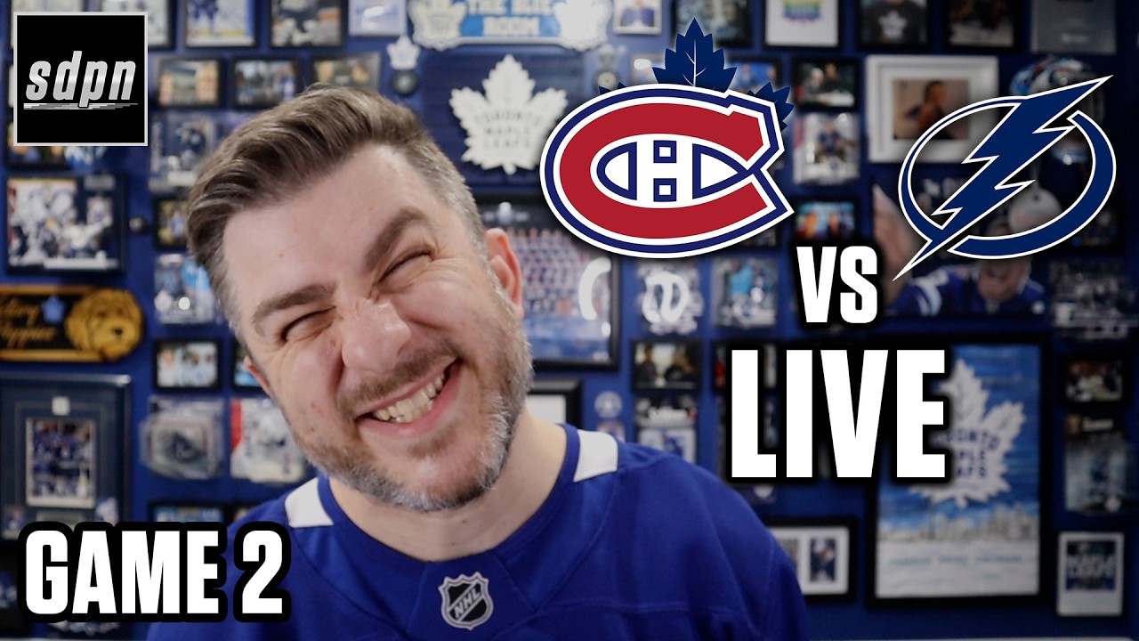 Montreal Canadiens vs Tampa Bay Lightning GAME 2 LIVE w/ Steve Dangle ...